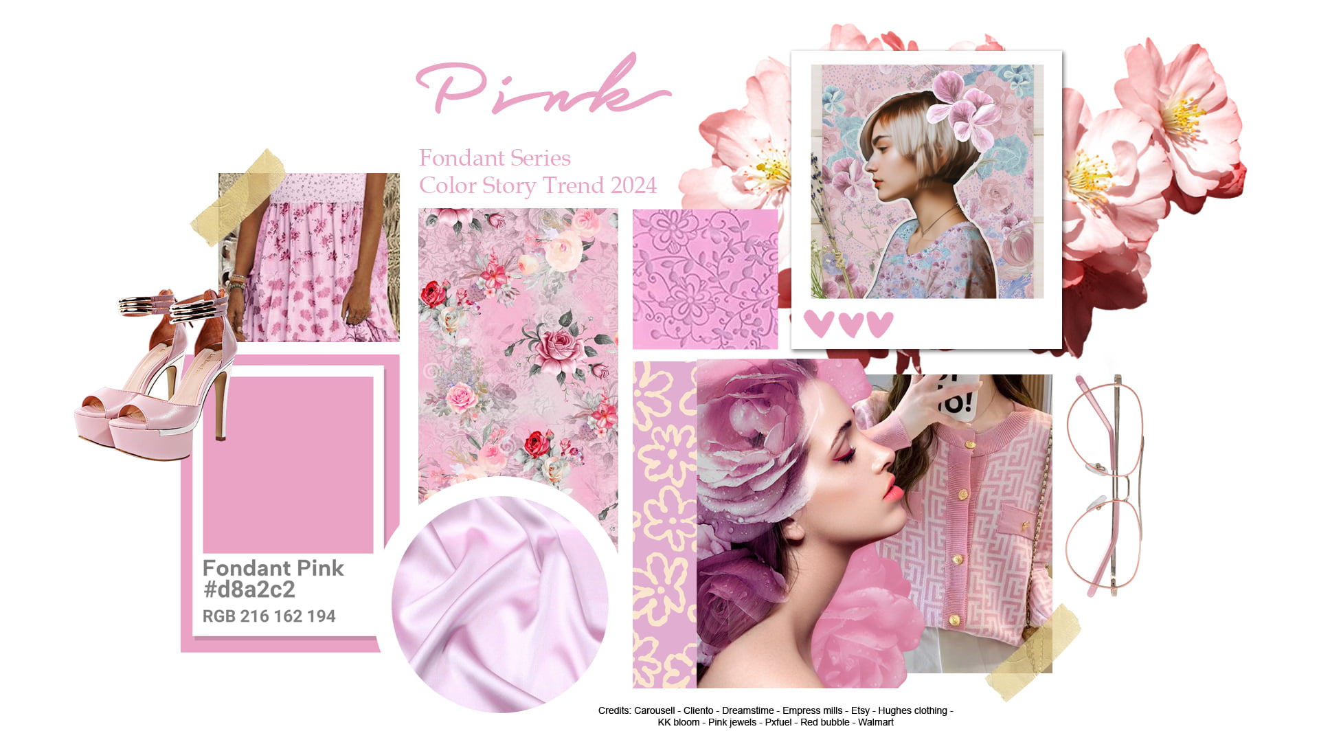 Embrace The Delicate Charm: Fondant Pink Color Story Trend 2024 ...
